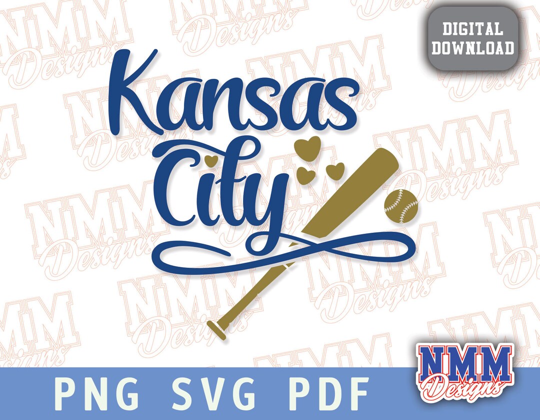 KC Baseball Svg Png, Pdf, Svg Files for Cricut, Vinyl Cut File, Iron On ...