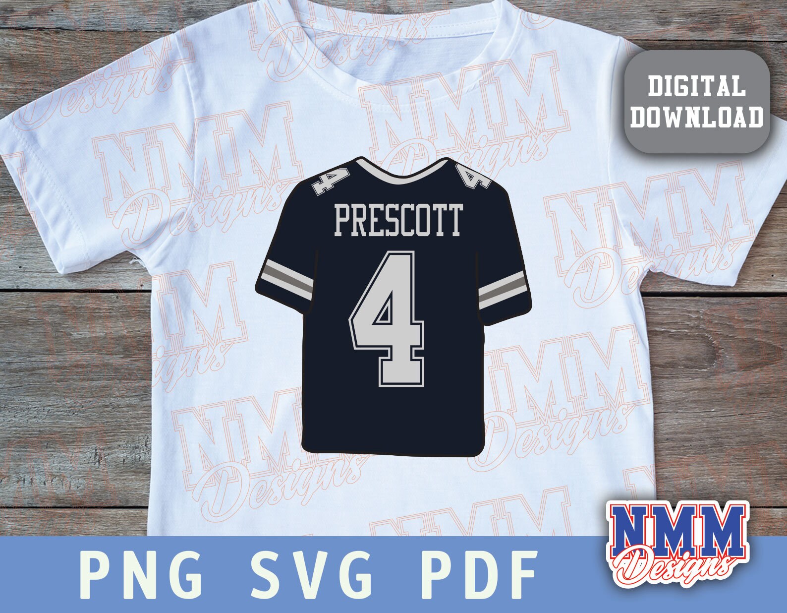 Prescott Jersey SVG: School Sports Iron-on Design (digital Download) - Etsy