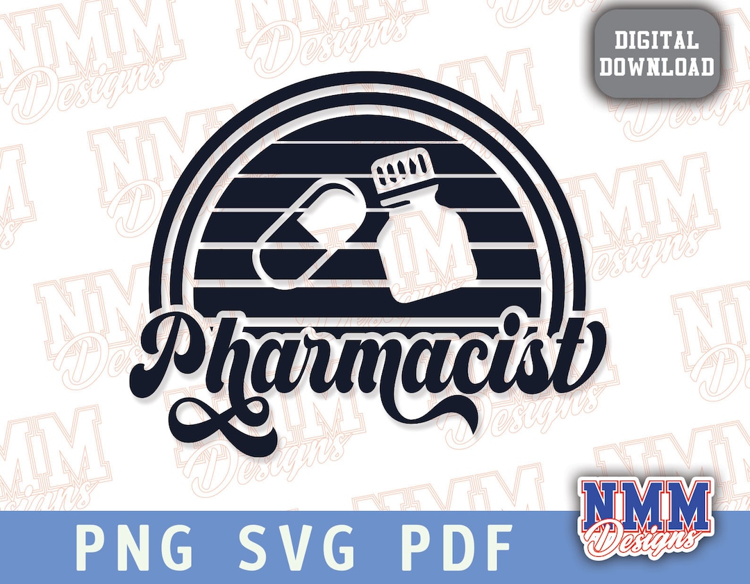 Pharmacist SVG PNG, Retro Wavy Text Svg, Pharmacist Appreciation ...