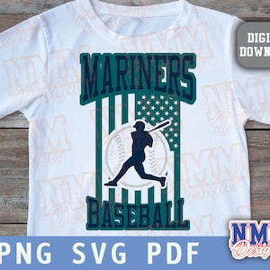 Mariners Sports SVG Baseball Team File Sports School Vinyl Digital Cut ...