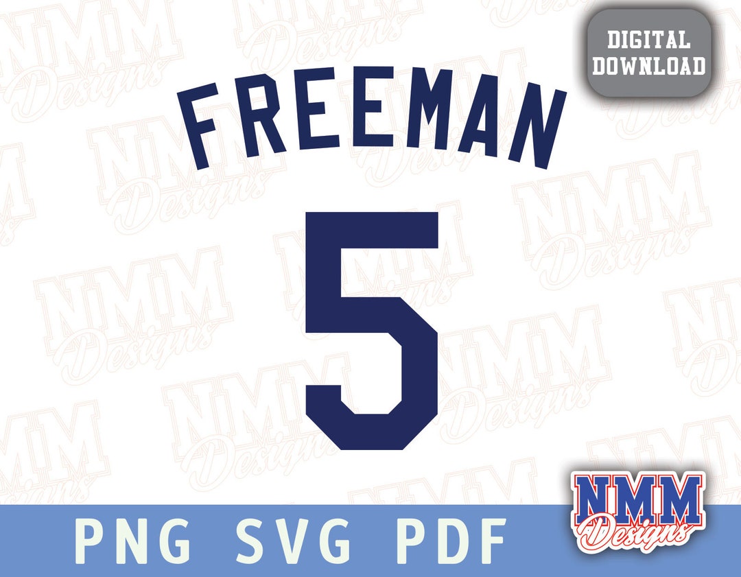Freeman Jersey Svg Png, Pdf, Svg Files for Cricut, Vinyl Cut File, for ...