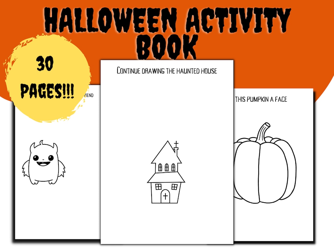 Halloween Creative Drawing Activities| Halloween Games| Printables for ...