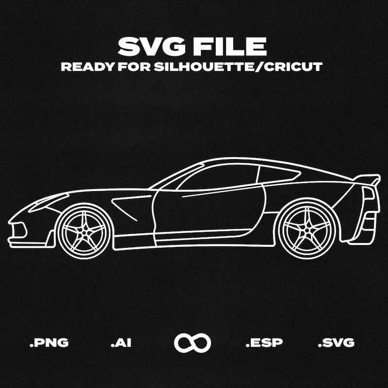 Corvette Svg - Etsy
