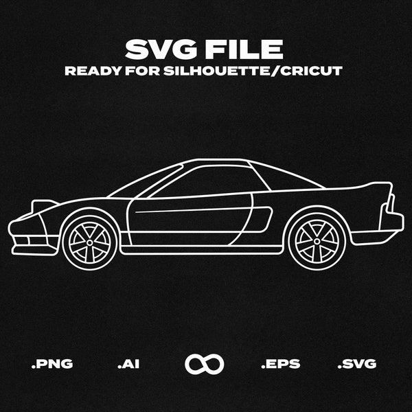 Honda Nsx Silhouette - Etsy