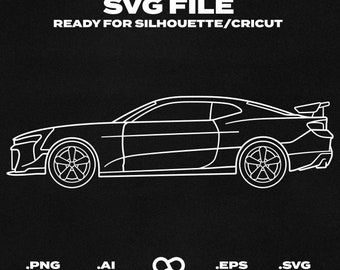 Chevy Camaro ZL1 2018 SVG, Cartoon Vector, Art, Silhouette - Etsy