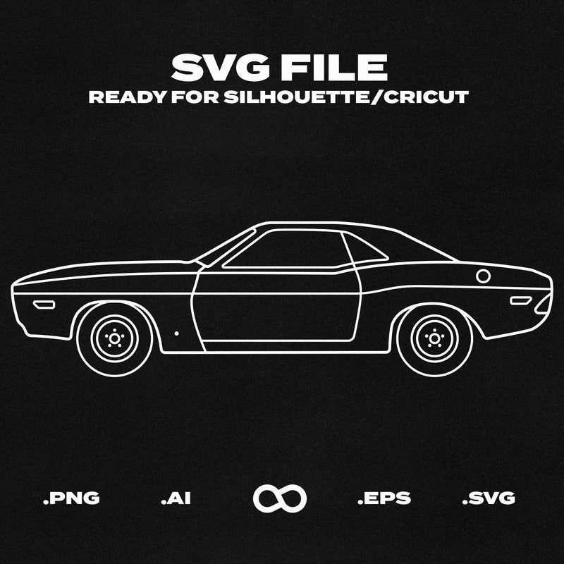 Dodge Challenger Svg - Etsy