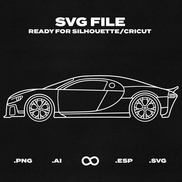 Bugatti Svg Outline - Etsy