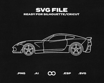 Koenigsegg Jesko Car SVG/ESP Outline - Etsy