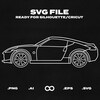 Nissan Silvia S15 Front View SVG DXF Digital Download Drawing Line Art ...