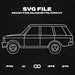 Range Rover Classic Car SVG/EPS Outline - Printable, Cricut ...