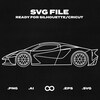 Ferrari F40 LM 1989 Car SVG/EPS Outline Printable, Cricut & Silhouette ...