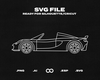 Range Rover Sport SVR Car SVG/EPS Outline Printable, Cricut ...