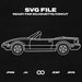 Mazda MX-5 Miata Car SVG/EPS Outline - Printable, Cricut & Silhouette ...