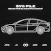 Tesla Model 3 Car SVG/EPS Outline - Printable, Cricut & Silhouette File ...