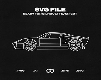 Ford Mustang Mach-e GT Car SVG/EPS Outline - Printable, Cricut ...