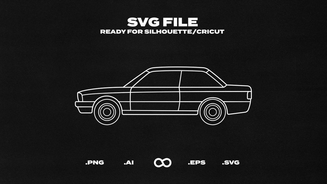 BMW 325i Coupe E30 1988 Car SVG/EPS Vector File Outline - Printable ...