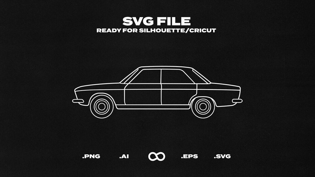 100 LS C1 Phase 1 1968 Car SVG/EPS Outline - Printable, Cricut ...