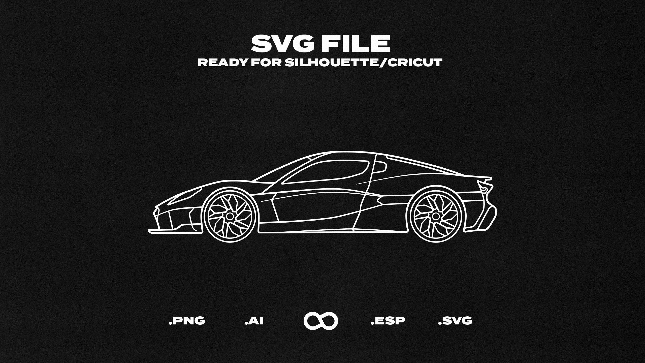 Nevera Car SVG/EPS Outline - Printable, Cricut & Silhouette File - Etsy