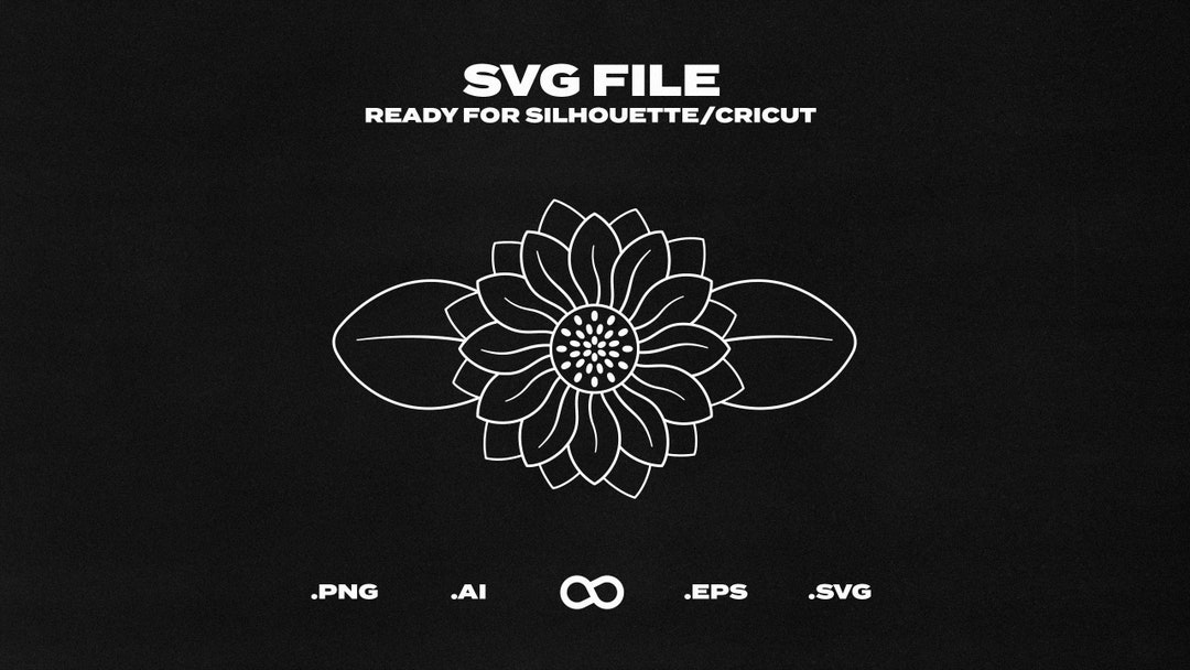 Summer Floral Sunflower, Helianthus Annuus Flower, Mirasol SVG/EPS ...