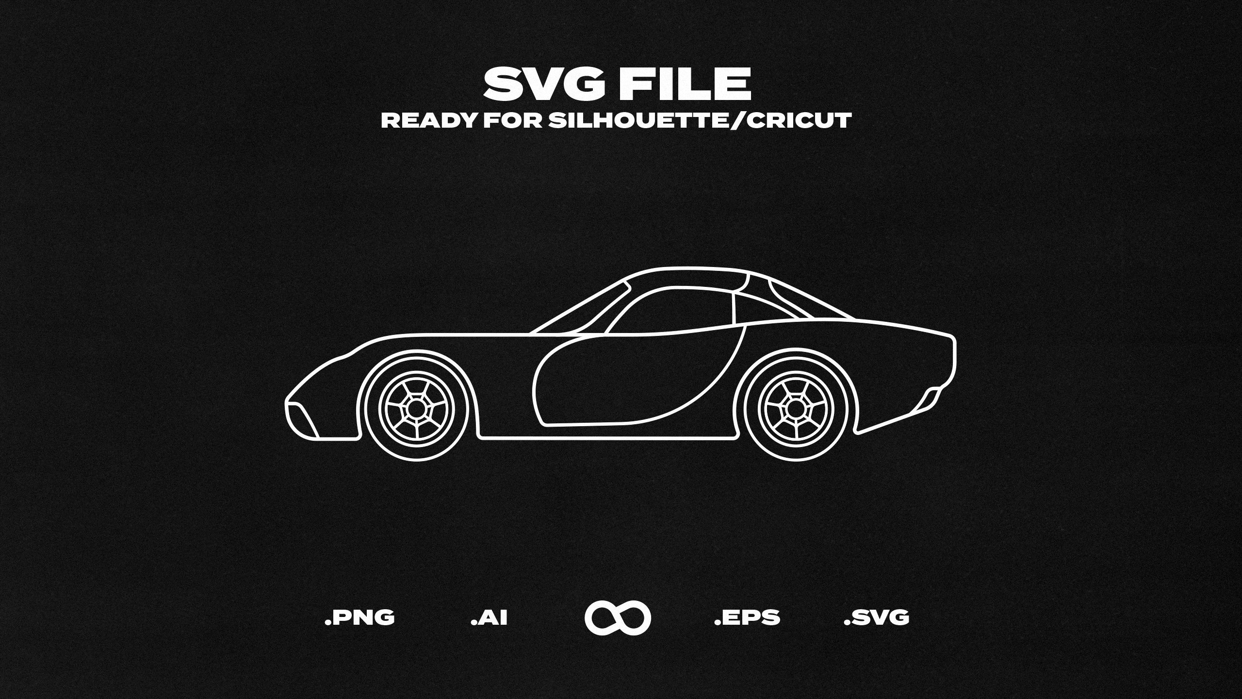 TVR Tuscan Speed 6 Car SVG/EPS Outline - Printable, Cricut & Silhouette File - Etsy