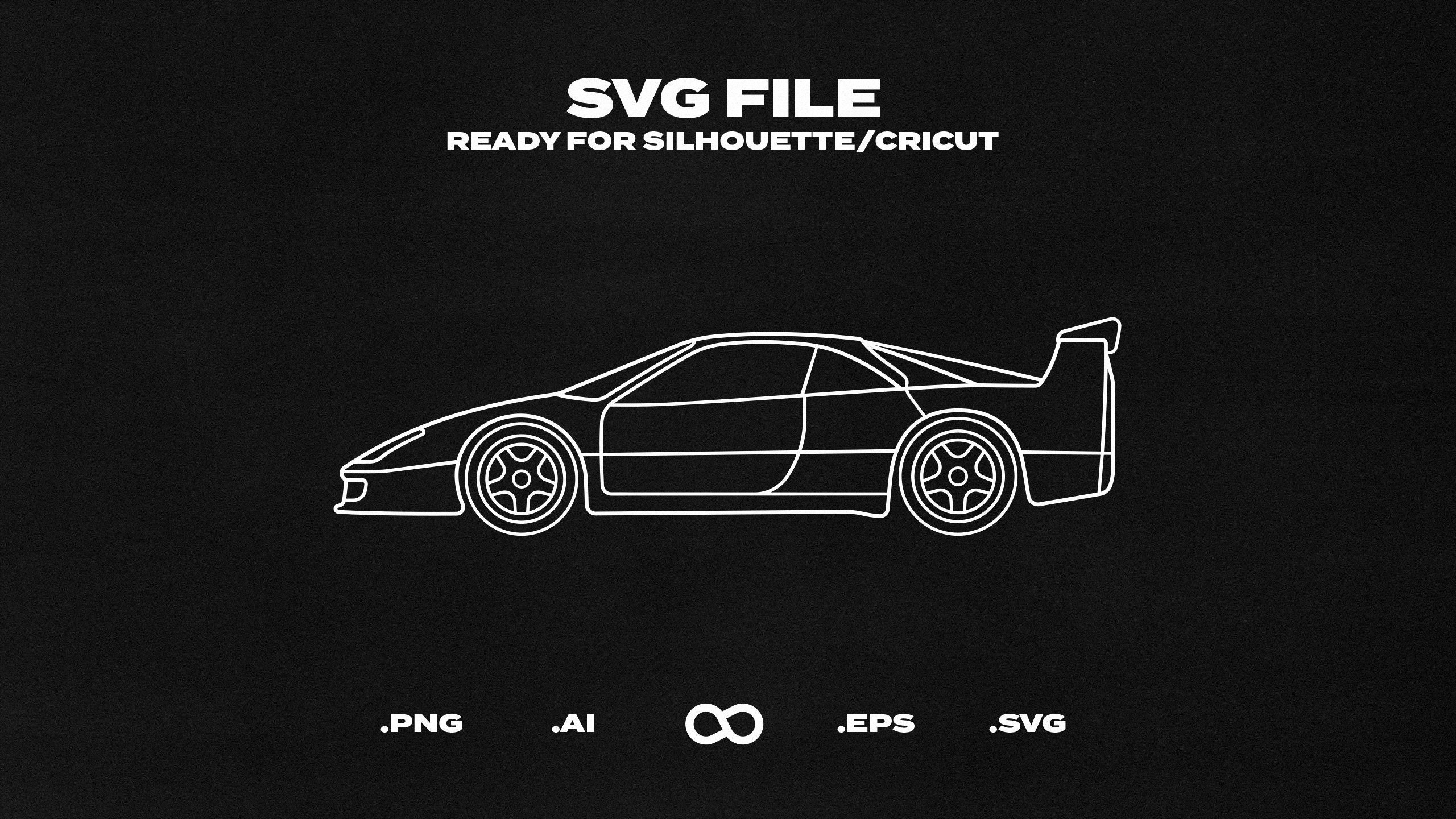 Ferrari Drawing Outline Easy