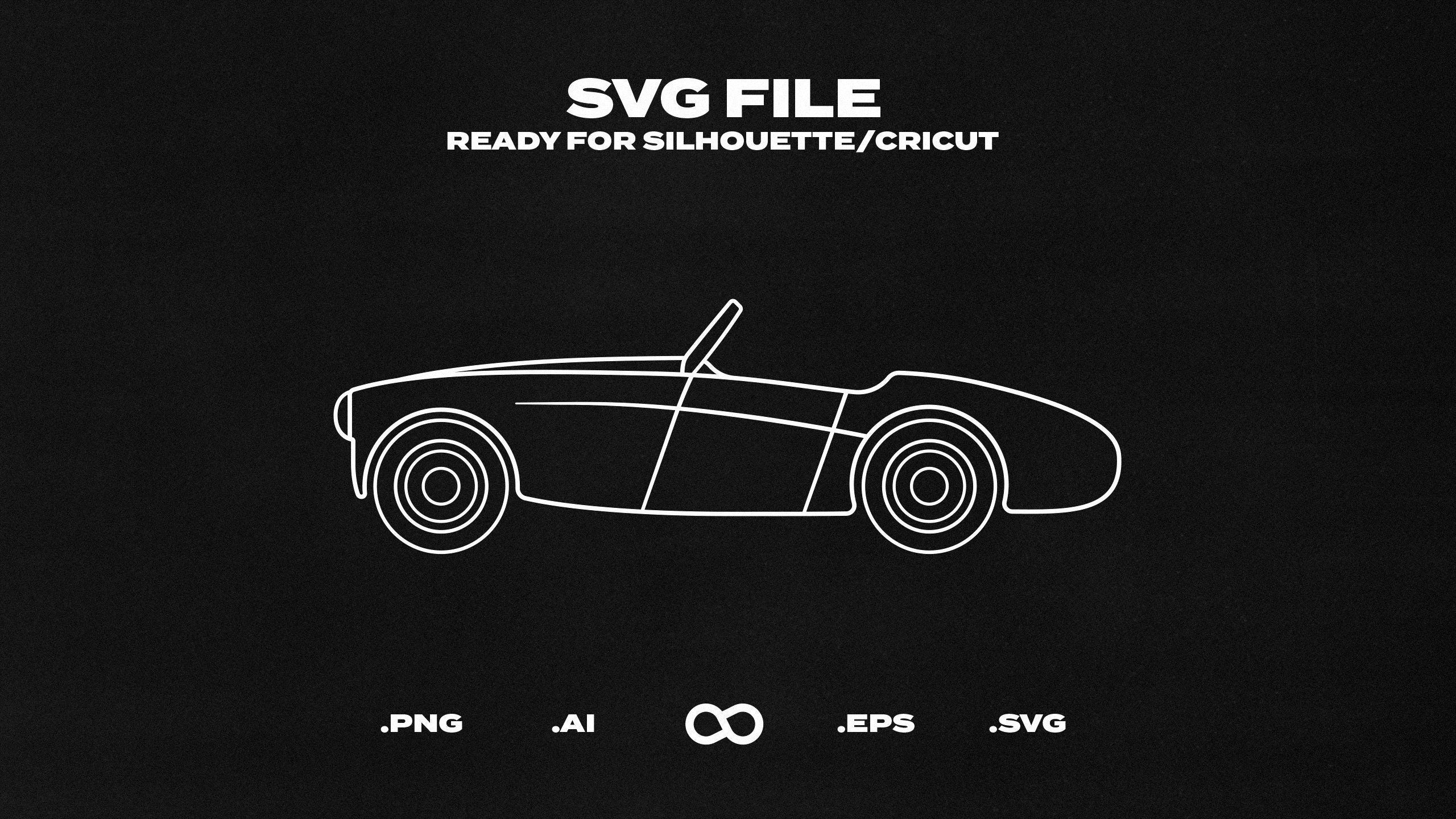 Austin Healey 100/4 BN2 SVG/EPS Outline - Printable, Cricut ...