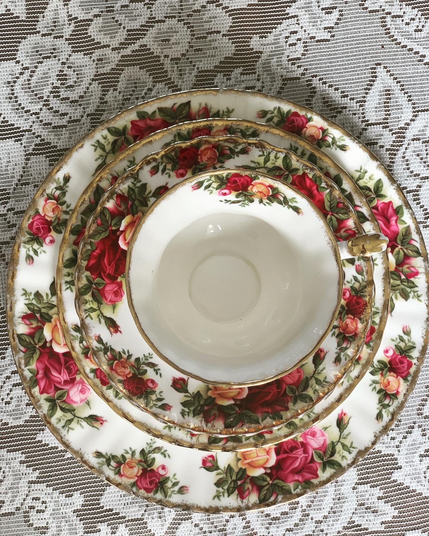 Royal Albert Old Country Roses Set - Etsy