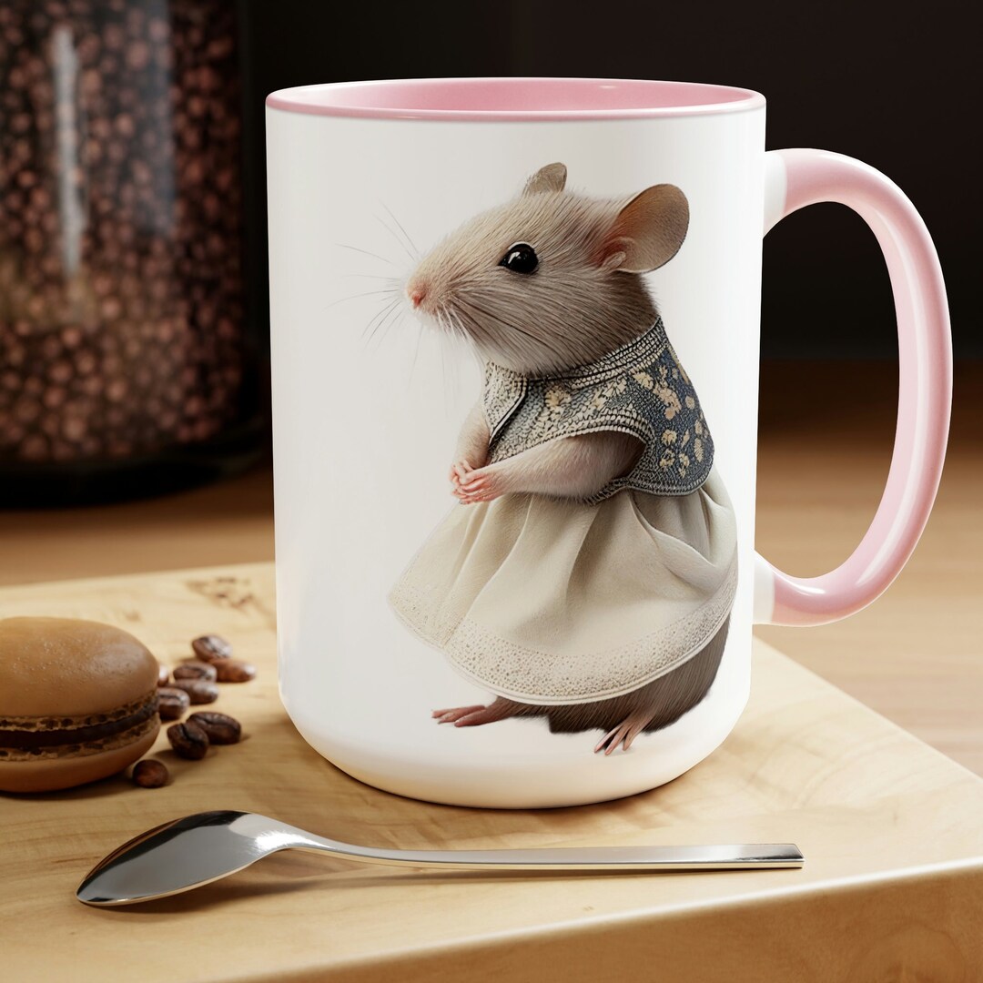 Mouse Mug Cute Mouse Mouse Lover 15oz Coffee Cup Tea Cup - Etsy
