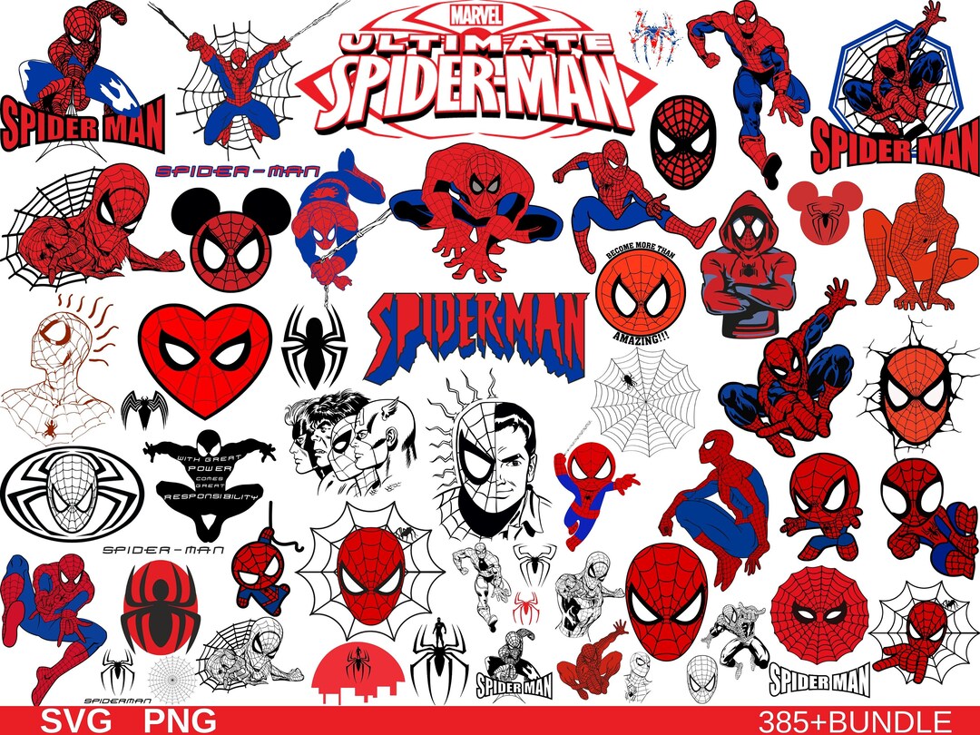SPIDERMAN SVG Bundle Spider-man Svg Cut Files for Cricut - Etsy Hong Kong