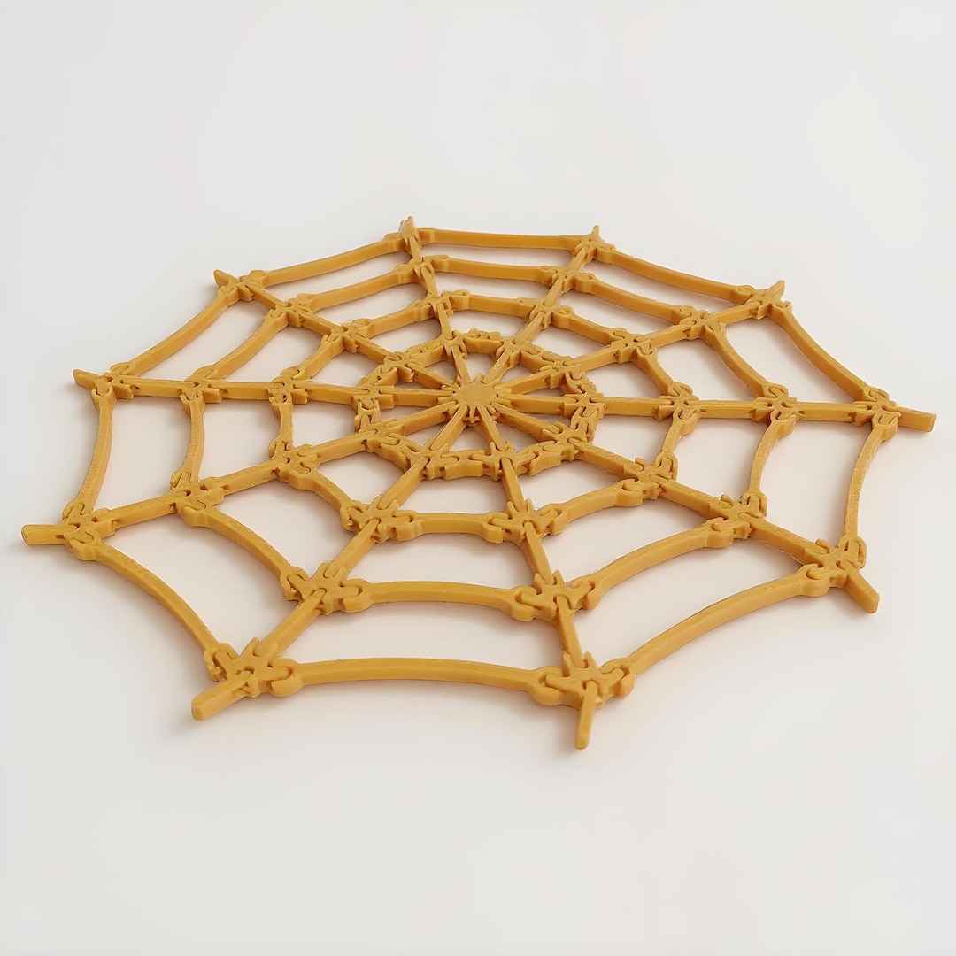 Spooky Spider Web Wall Decor – 3D Printed Halloween Art for Haunted ...