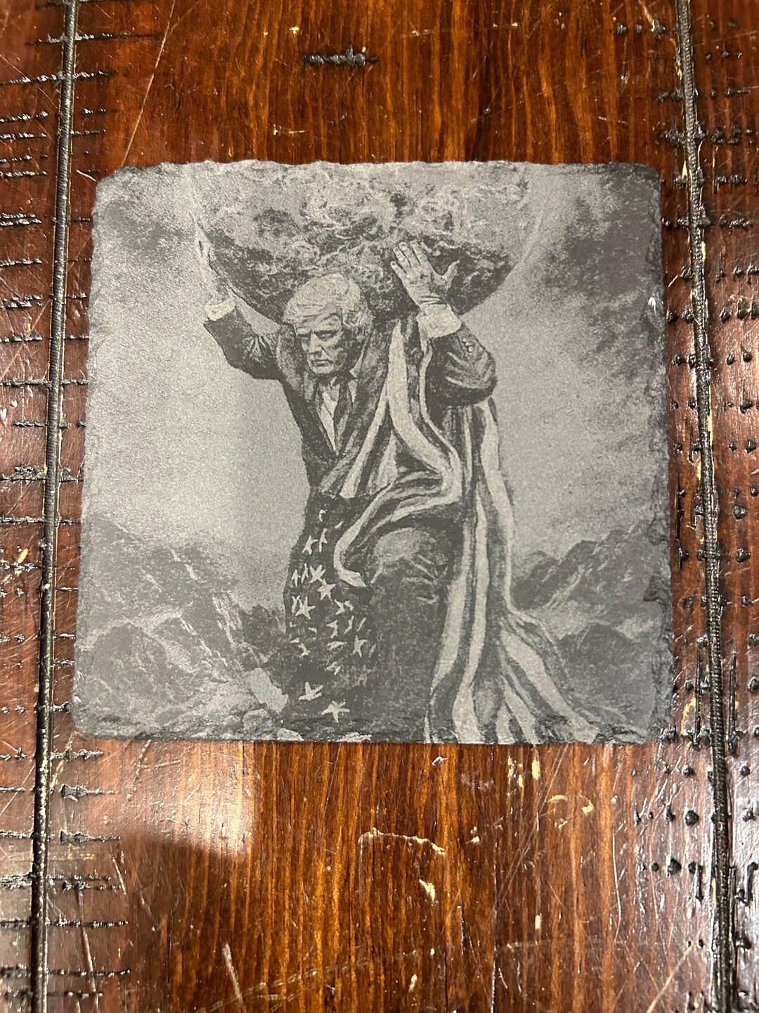 Trump Slate Coaster. - Etsy