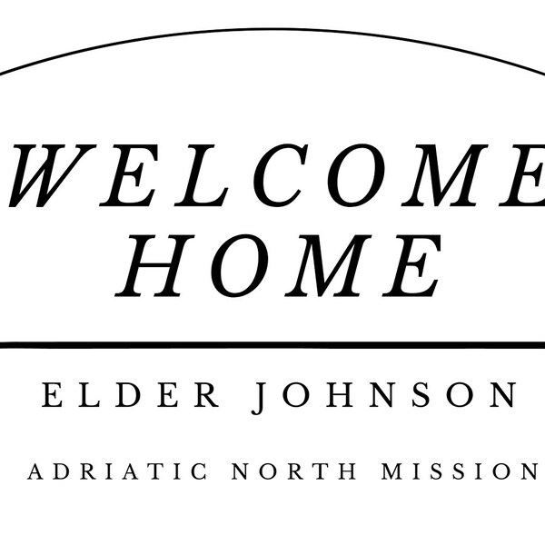 Missionary Welcome Home Banner - Buy Online - Etsy