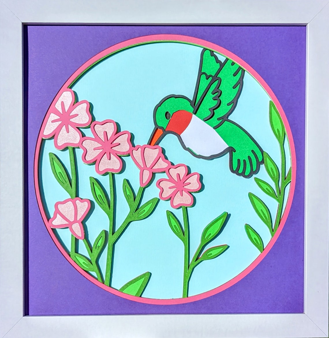 3D Hummingbird SVG - Etsy