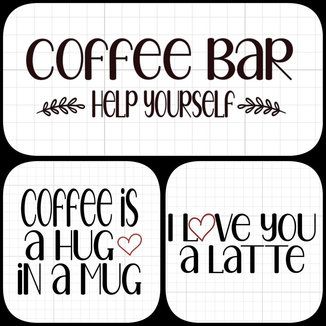 Coffee Bar SVG - Etsy
