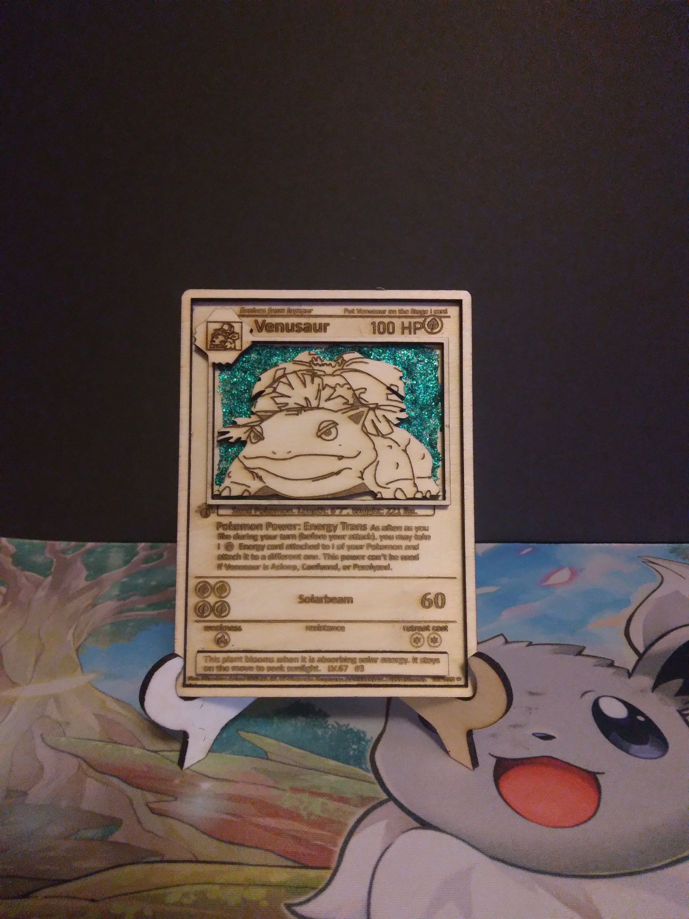 Venusaur Base Set Pokemon Card Vector SVG Laser Cutter File - Etsy