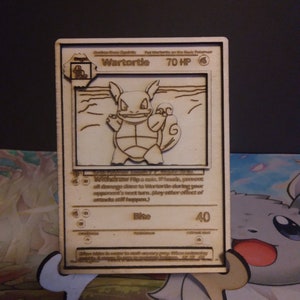 Squirtle Wartortle Blastoise Pokemon Card Vector SVG Laser Cutter File ...