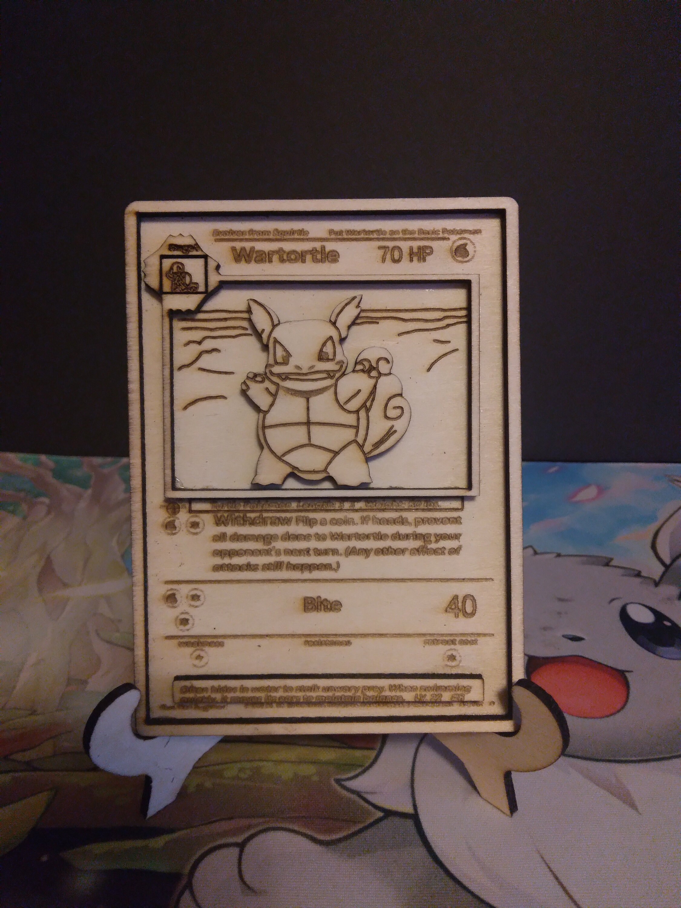 Squirtle Wartortle Blastoise Pokemon Card Vector SVG Laser Cutter File ...