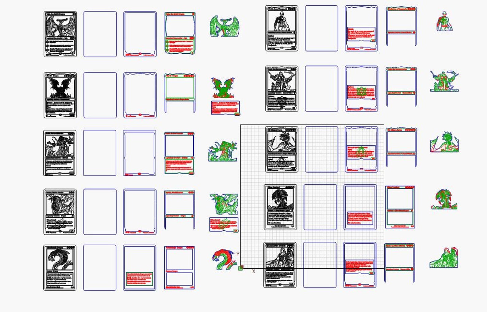 MTG Set 1 Vector SVG Laser Cutter File for Wood - Etsy