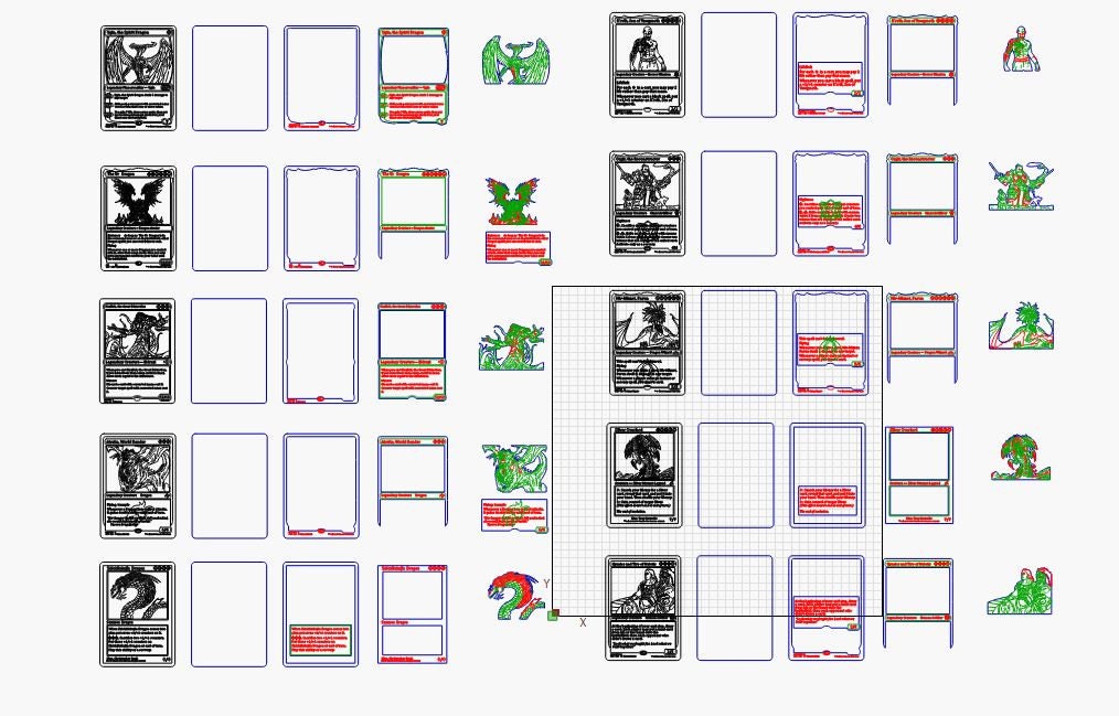 MTG Set 1 Vector SVG Laser Cutter File for Wood - Etsy