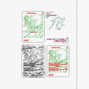 Charizard Vstar Pokemon Card Vector SVG Laser Cutter File for Wood - Etsy