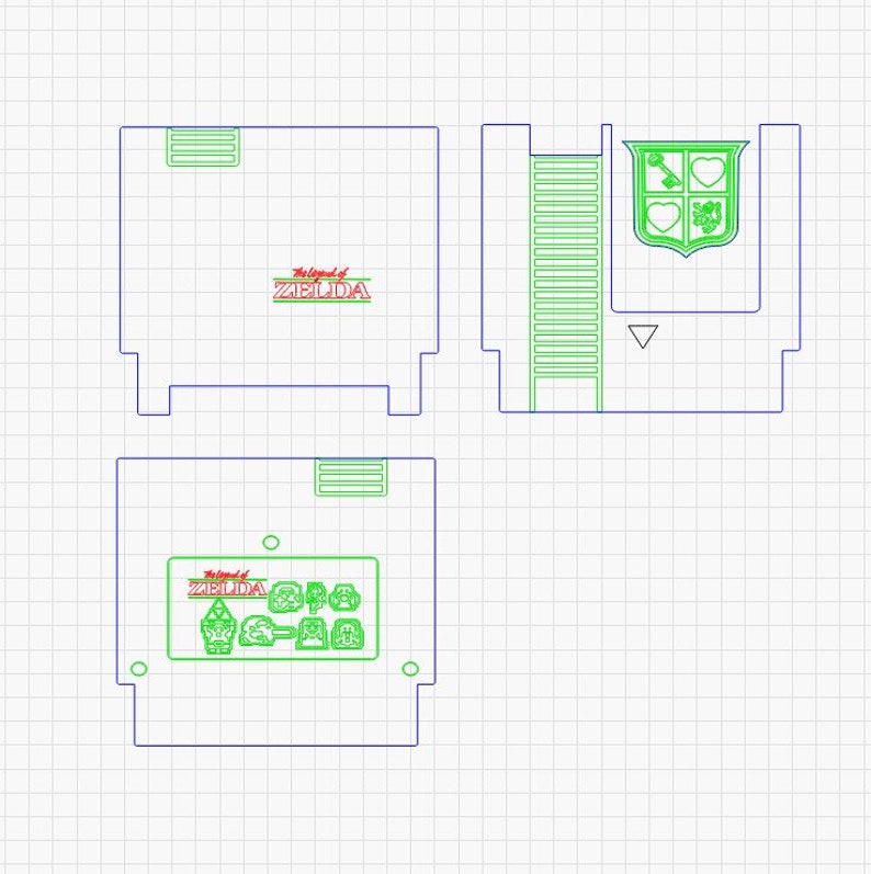 Legend of Zelda NES Vector SVG Laser Cutter File for Wood - Etsy