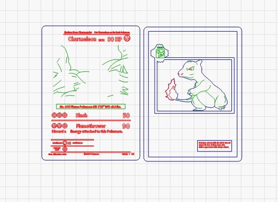 Charmander Charmeleon Charizard Pokemon Card Vector SVG Laser Cutter ...
