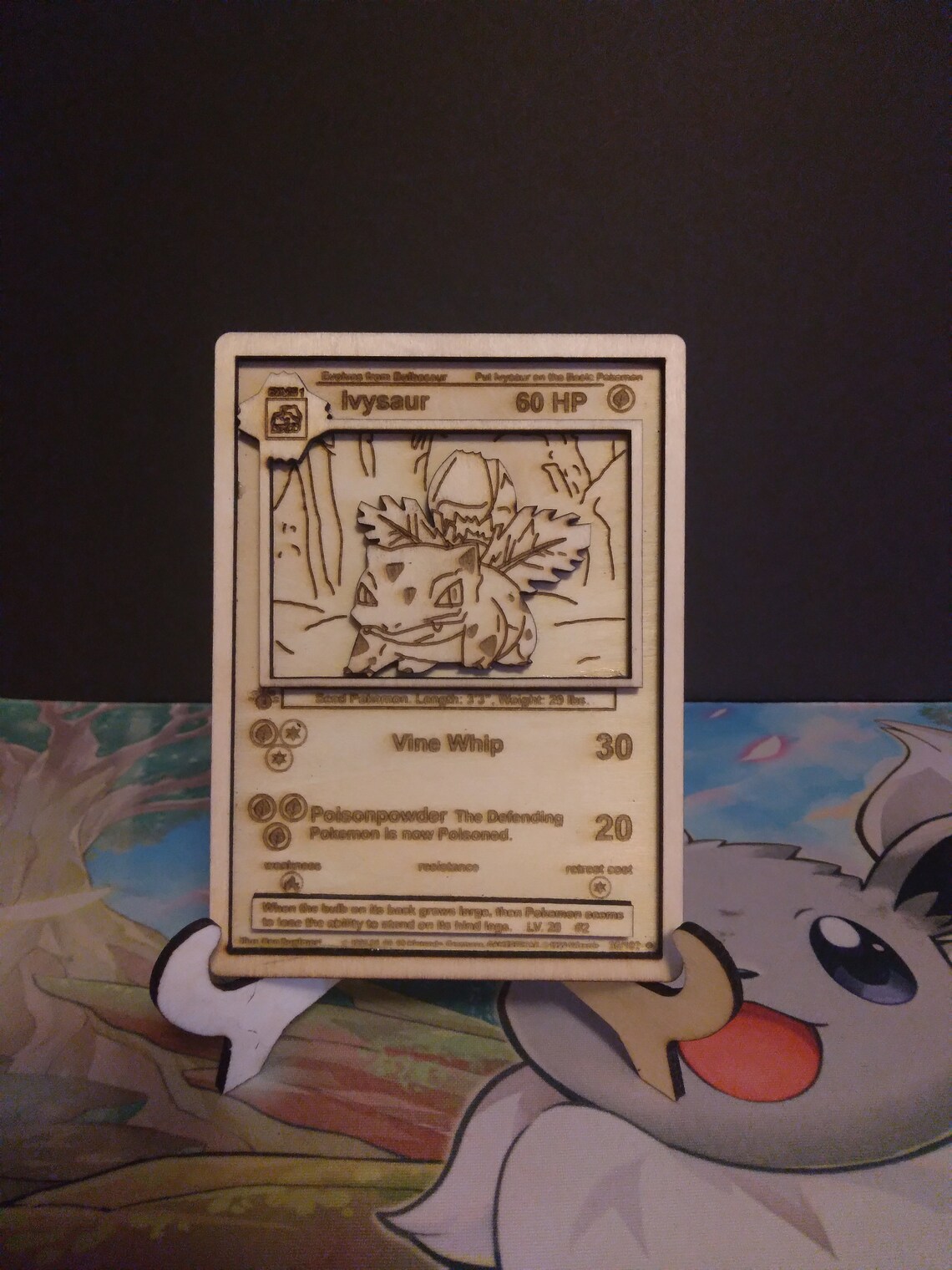 Bulbasaur Ivysaur Venusaur Pokemon Card Vector SVG Laser Cutter File ...