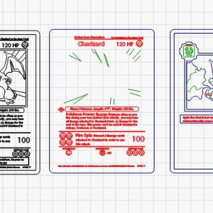 Charizard Pokemon Card Vector SVG Laser Cutter File for Wood - Etsy