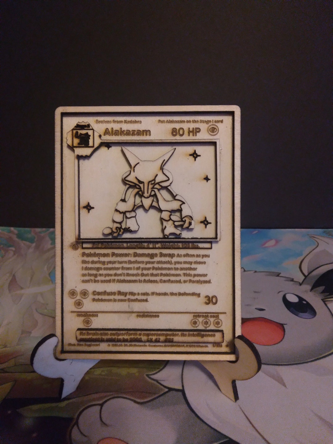 Alakazam Base Set Pokemon Card Vector SVG Laser Cutter File for Wood - Etsy