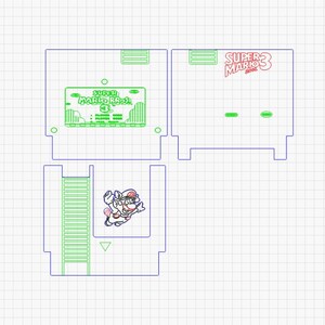 Super Mario Bros 3 Nes Vector SVG Laser Cutter File for Wood - Etsy