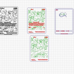 Sleeping Mew Pokemon Card Vector SVG Laser Cutter File for Wood - Etsy