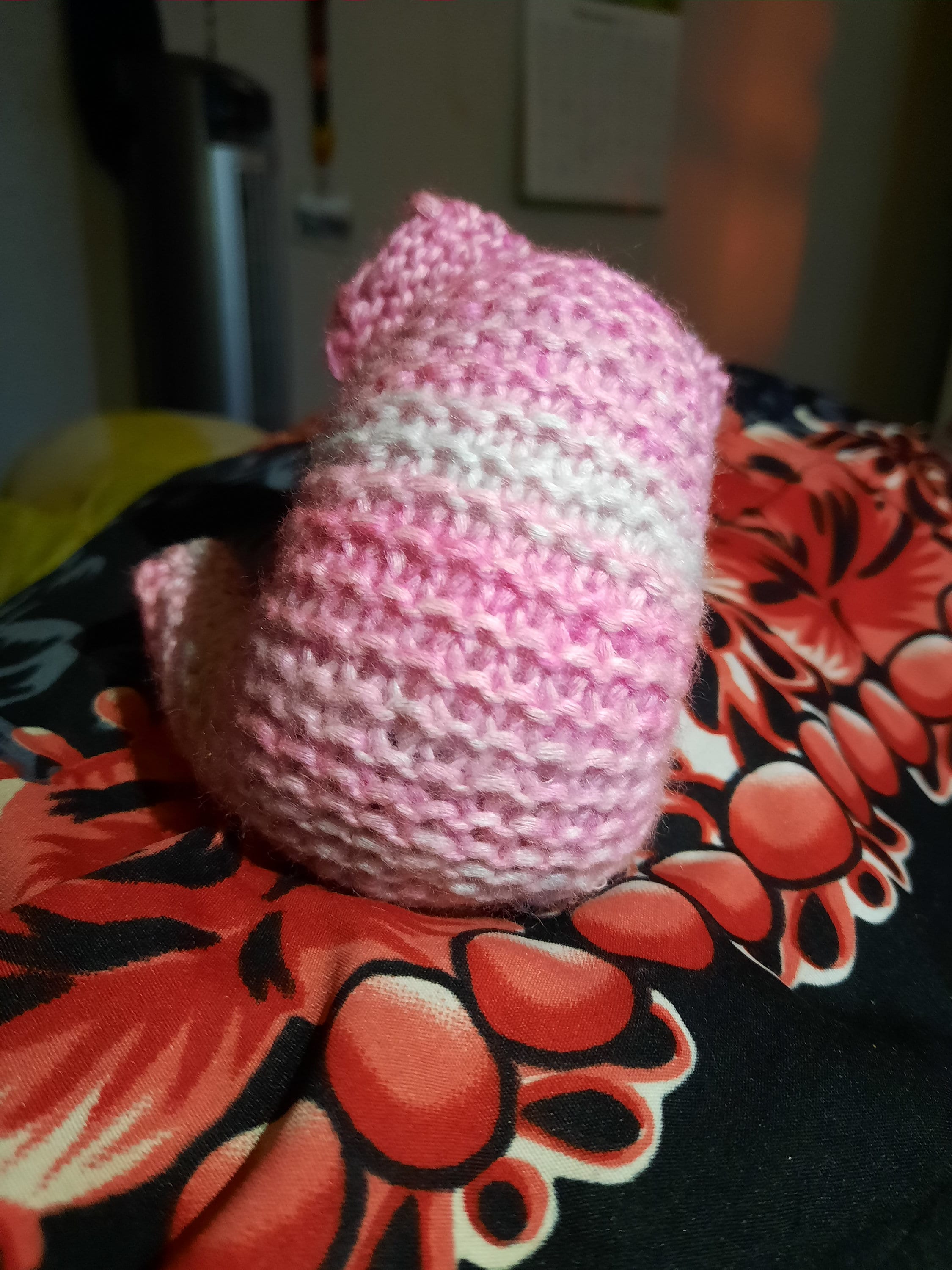 Pink and Grey Striped "schmoo" - Etsy