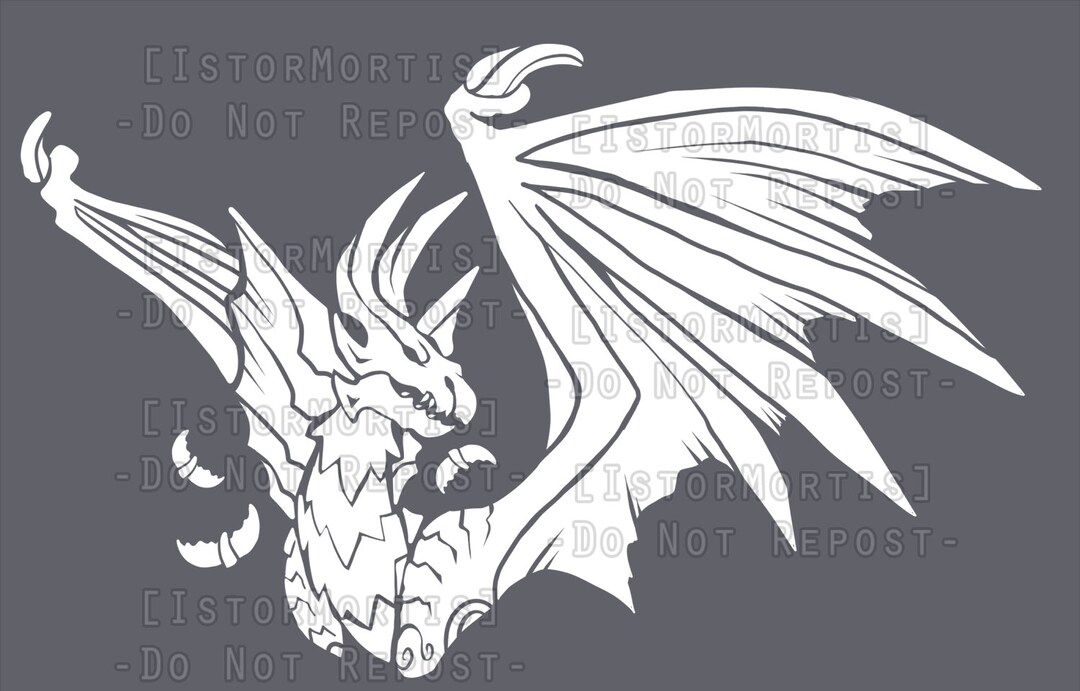Vampire Dragon Monstie - Car Decal - Etsy