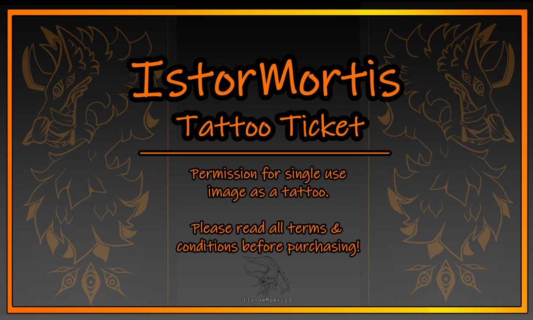 Tattoo Ticket Pass - Etsy